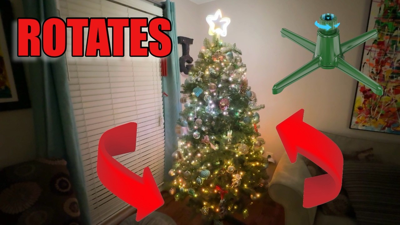 Transform Your Christmas Tree with a Musical Rotating Tree Stand! - YouTube