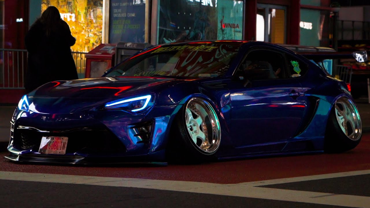 Slammed in the City | Godblin's Wide and Bagged BRZ - YouTube