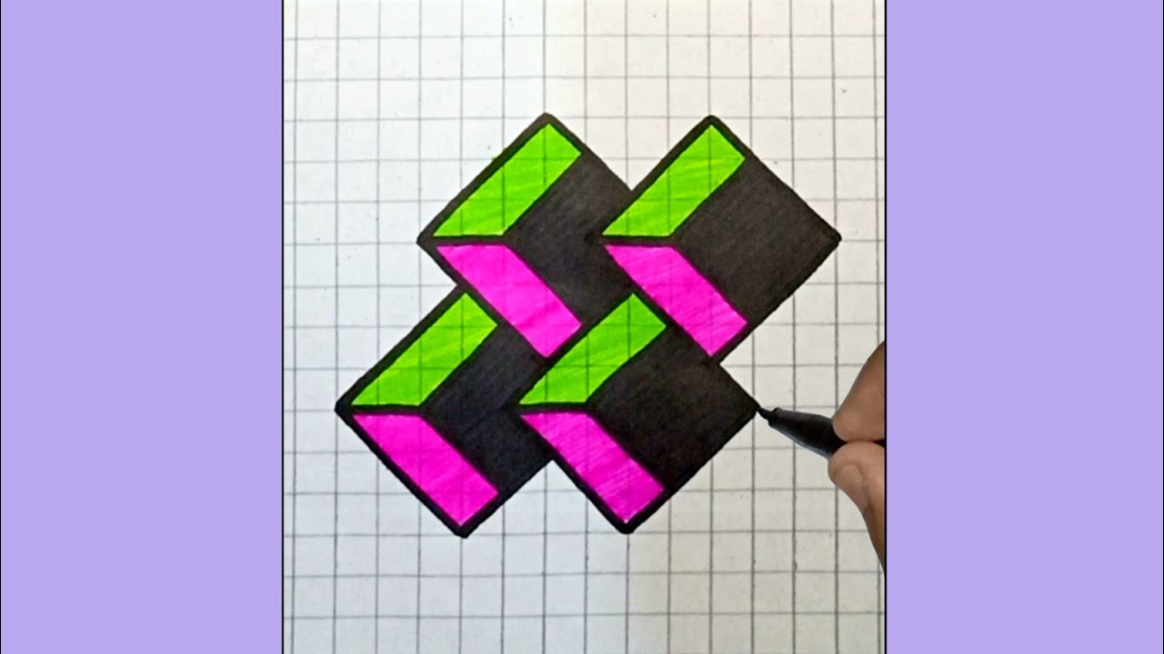 How to Draw 3D Holes Step by Step | Ashar 2M - YouTube