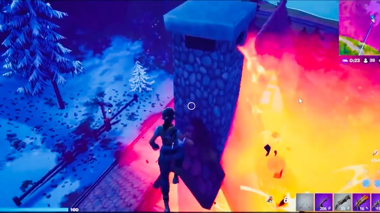 Cinematic explosion escape #fortnite - YouTube