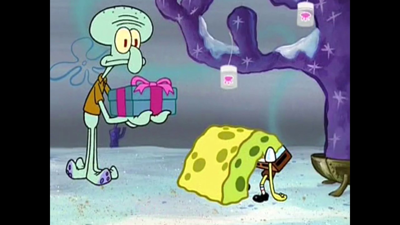 Squidward gets a DANK present from Spongebob - YouTube