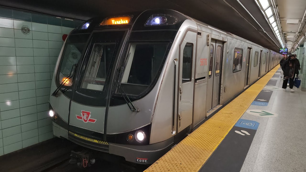 TTC 105 - 5676-5671 Departing St George (Line 1) - YouTube