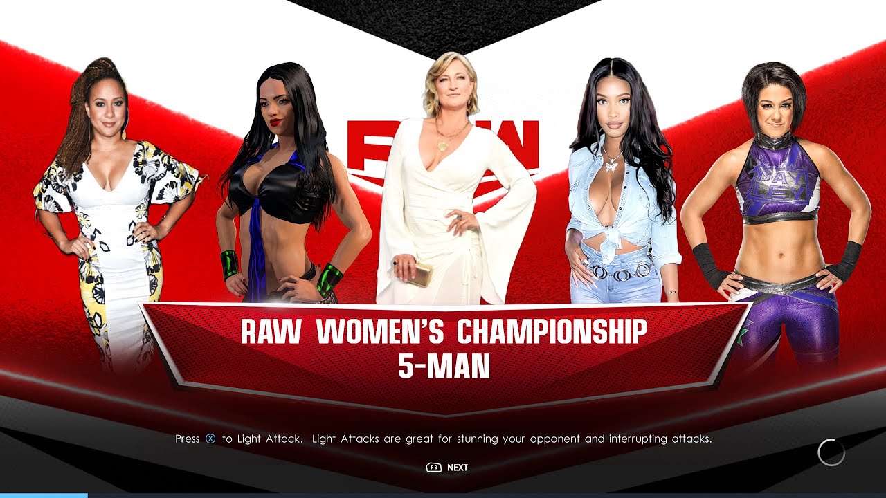 WWE 2K22 Fatal 5 Way Match Women's Championship Part 2. "RAW" 11/21 ...