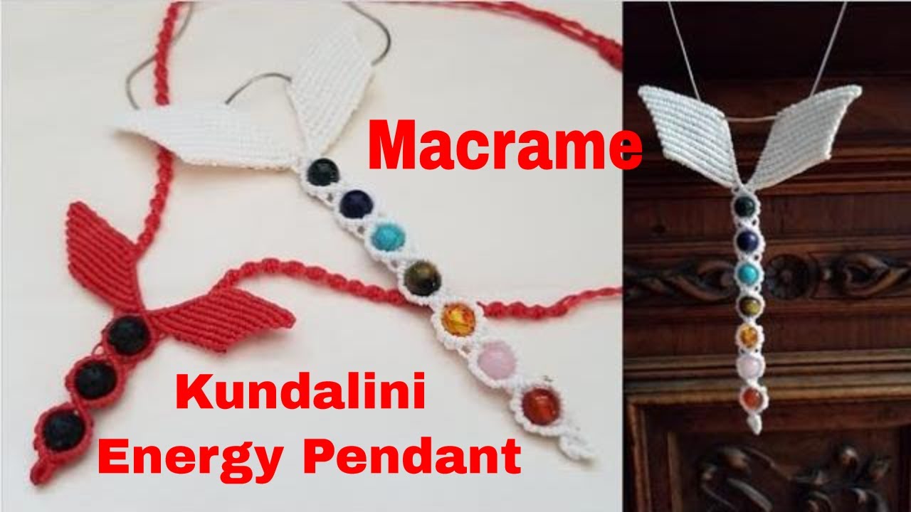 Macrame Pendant | DIY Macrame Boho Jewelry | Solar System Pendant ...