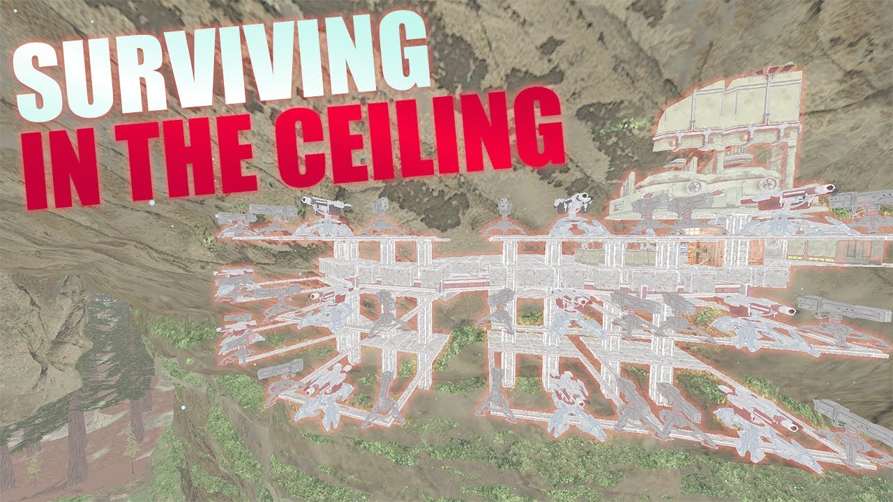 We Survived in an OP Ceiling Base! - ARK PvP - YouTube