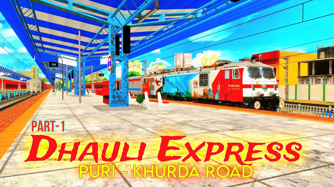 Journey on 12822 Dhauli Express PART 1 | MSTS GAMEPLAY | #youtubegaming ...