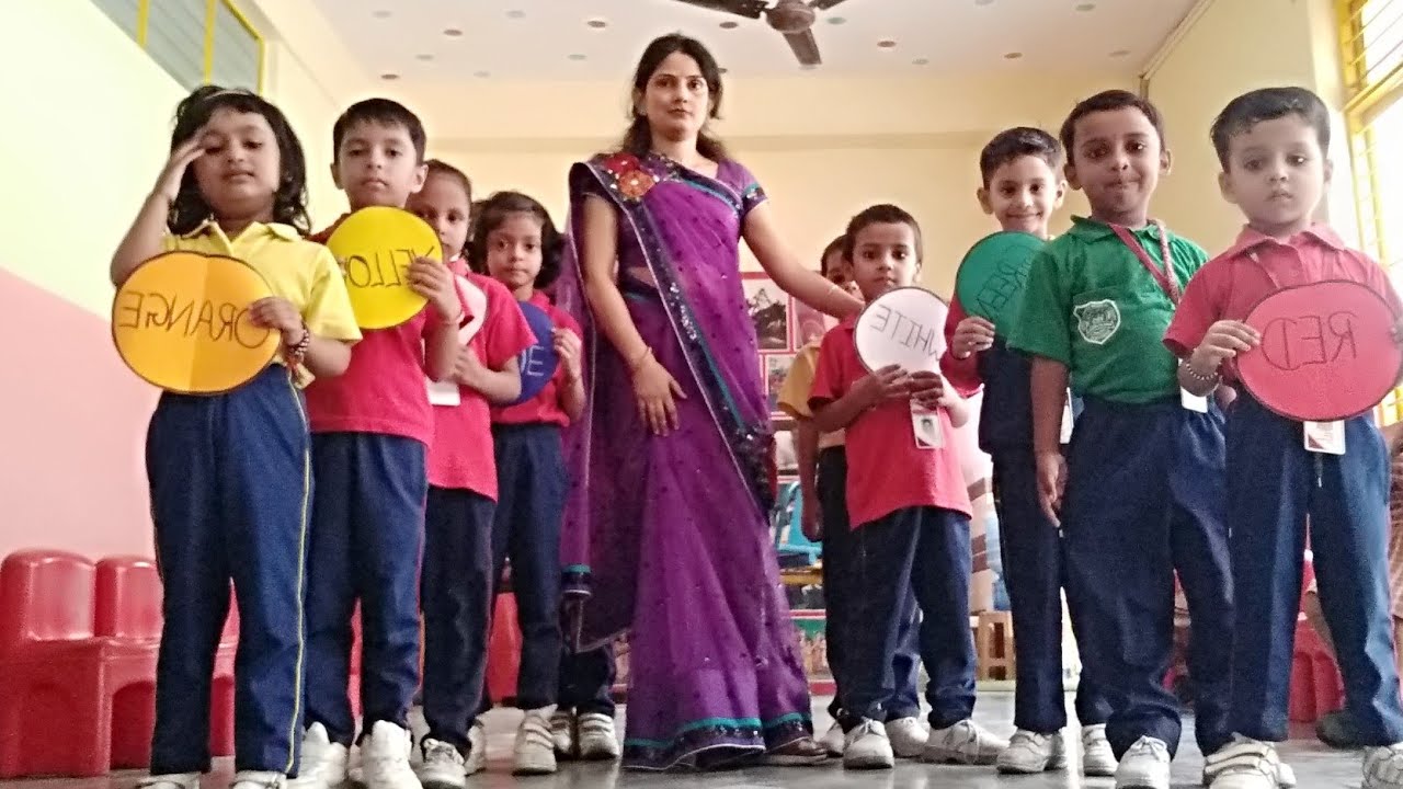 colours name activity for kids/colour name activity for LKG,UKG,nursery ...