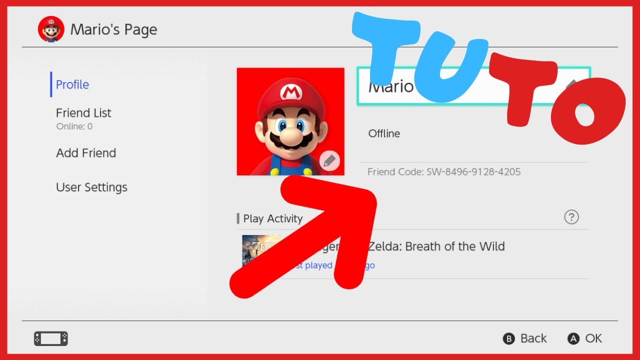 COMMENT VOIR (ou modifier) SON CODE AMI NINTENDO SWITCH? #tuto - YouTube