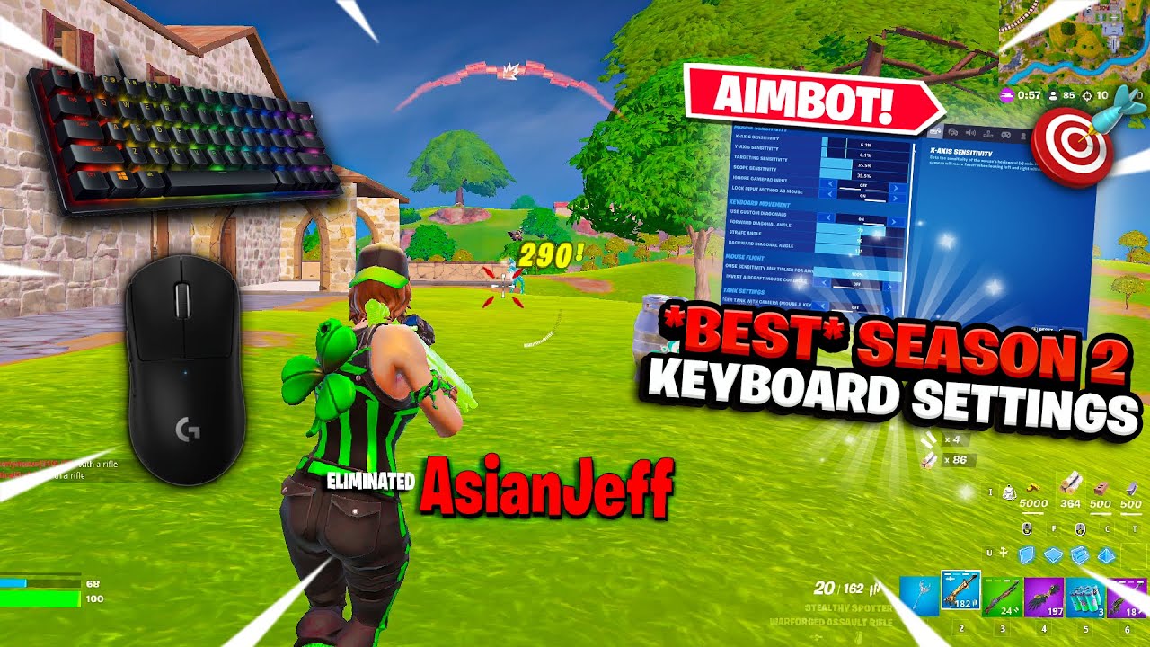 The *BEST* Keyboard & Mouse Settings for INSANE AIM + FAST EDITS ...