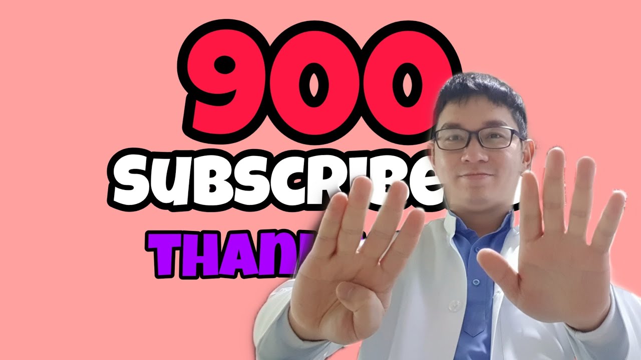 900 Subscribers - YouTube
