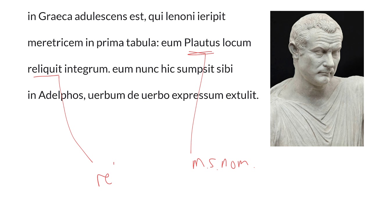 LatinPerDiem Latin Lessons: Terence, Adelphoe 3 - YouTube