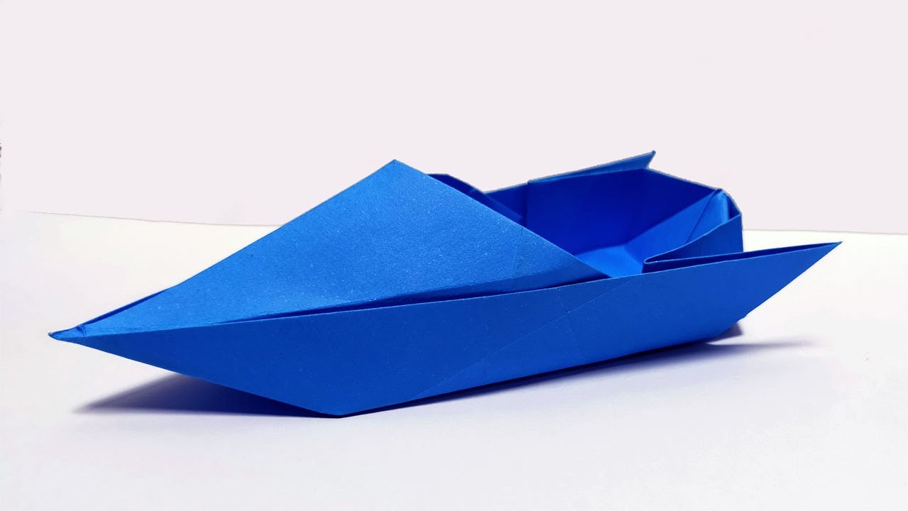 Paper Speed Boat | How to Make a Paper Boat That Floats | Origami Boat ...