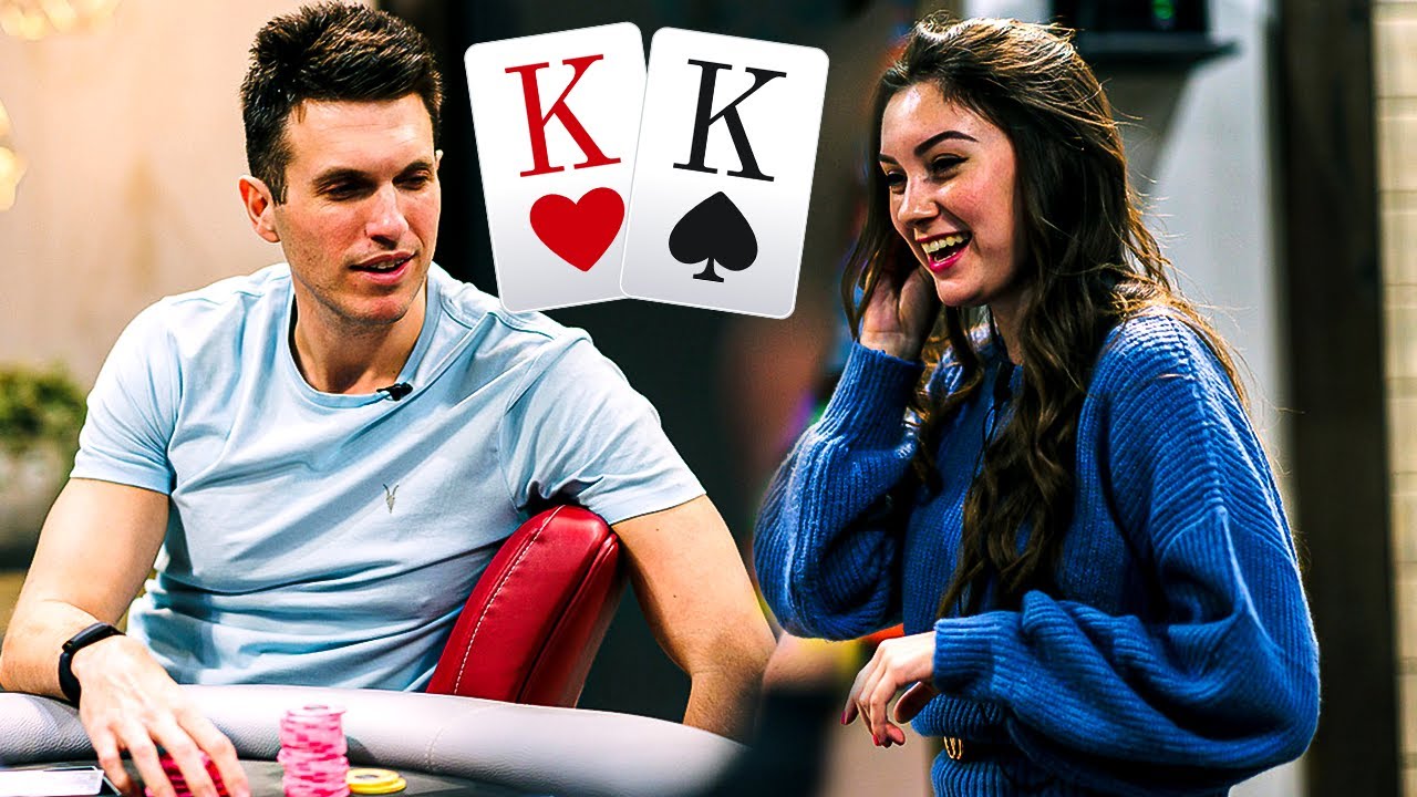 Doug Polk Lets Hostess Make $196,600 Poker Decision - YouTube