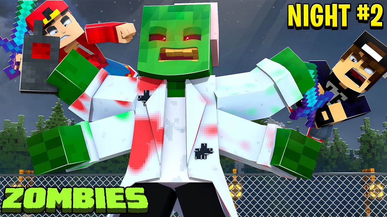 NIGHT #2 of The Minecraft ZOMBIE APOCALYPSE! - YouTube