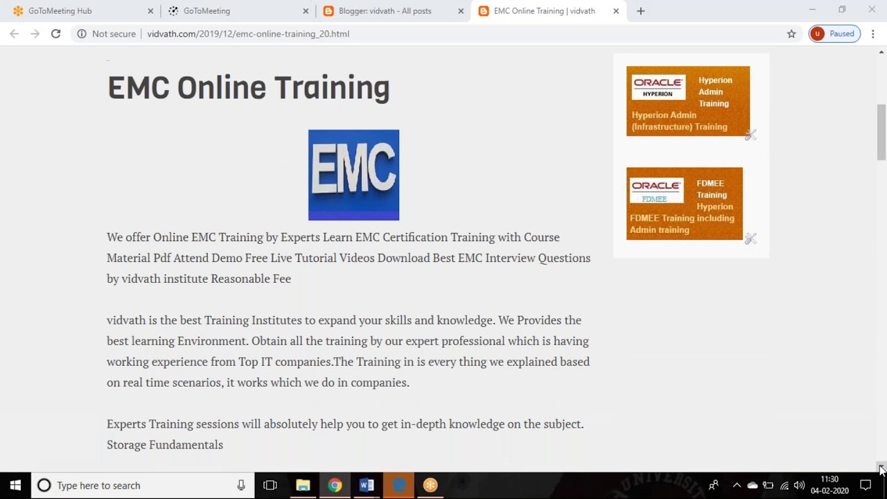 EMC Online Training - YouTube