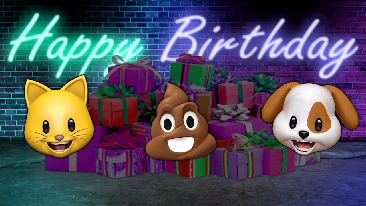 LA CHANSON POUR FÊTER TON ANNIVERSAIRE AVEC LES ANIMOJIS - YouTube