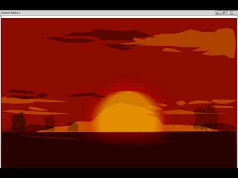 Flash Tutorial - How to Create a Sunset - YouTube
