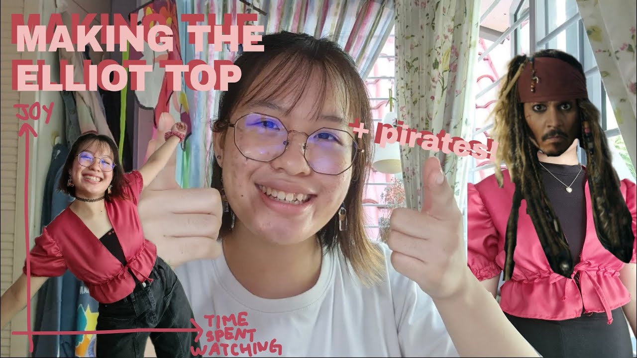Making the Elliot Top! ft. pirates | tips and tricks | sewing - YouTube