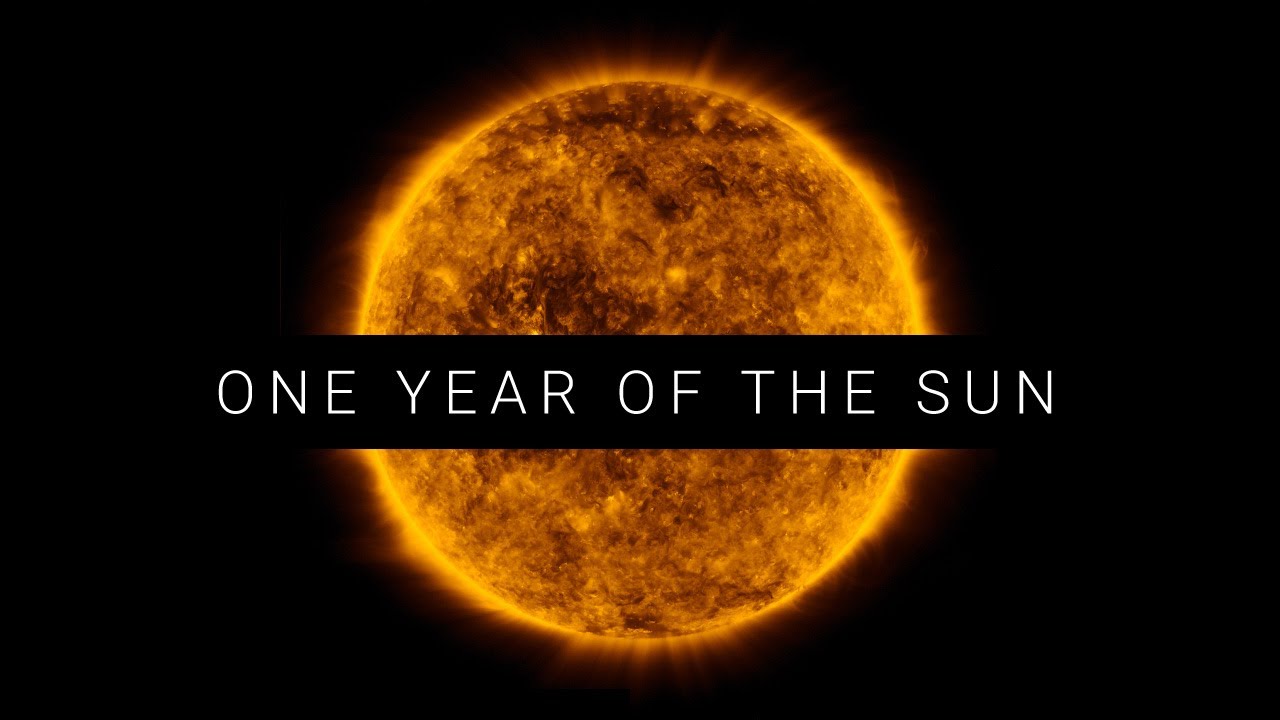 One year Sun time lapse video. View from Space. Sound from Philip Glass ...