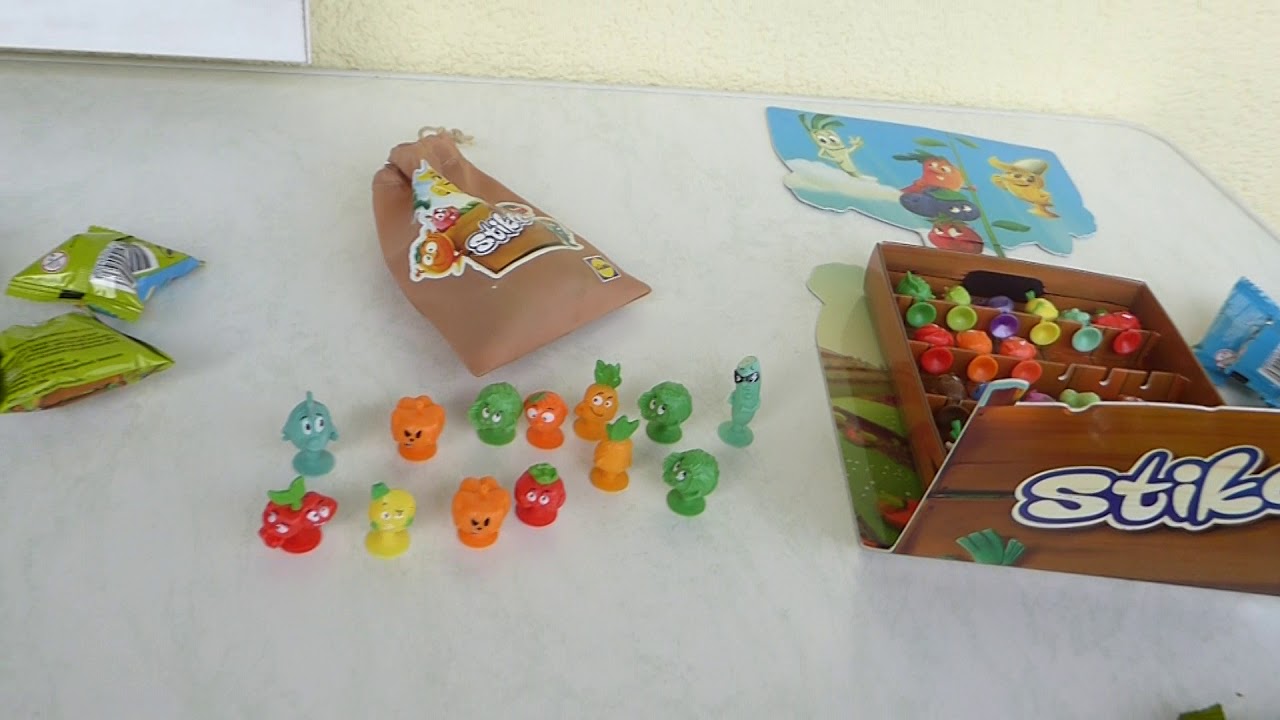 Lidl Stikeez 2018 Obst & Gemüse ( Teil 2 ) Figuren 32 unboxing opening ...