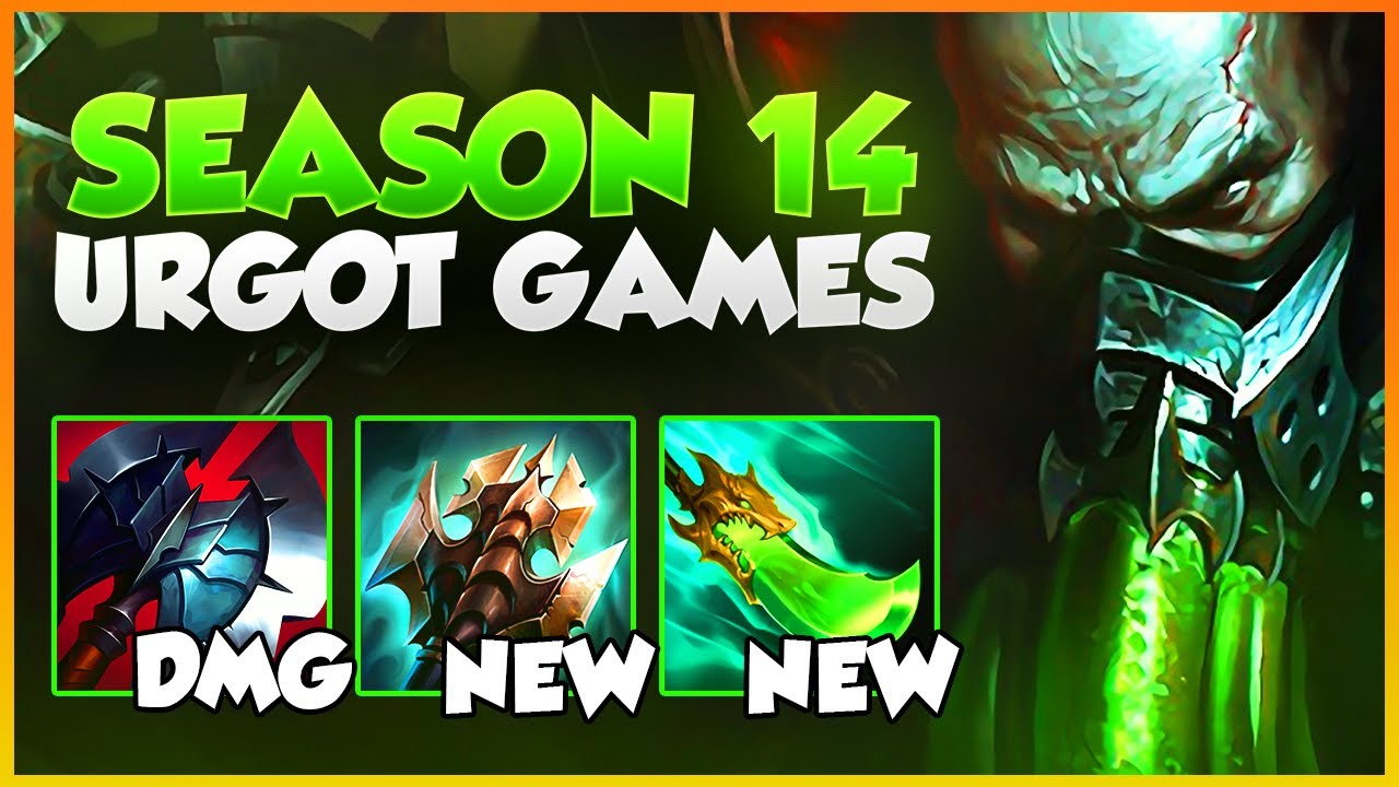 SEASON 14 IS HERE! Three hours of NEW Urgot items and builds!🦀 - YouTube