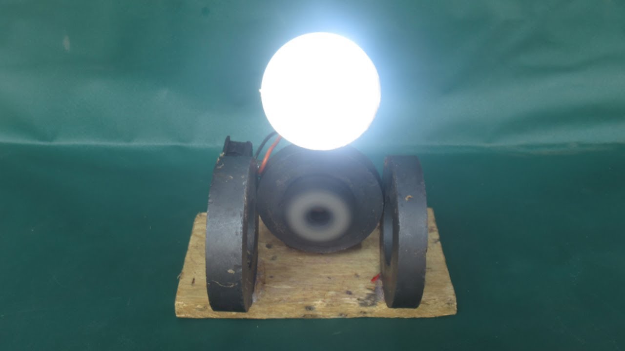 Free energy LED generator light bulb magnets with dynamo - Easy DIY ...