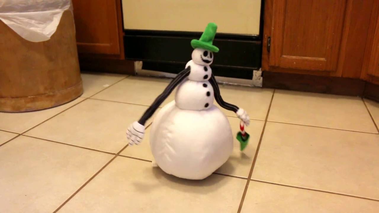 Animated Snowman Jack Skellington from Walgreens! - YouTube