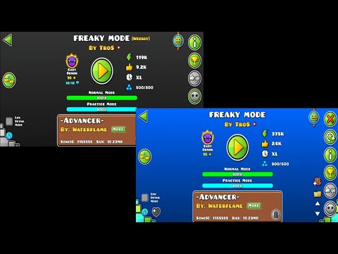 "FREAKY MODE" By Tro5 (XL demon) | Geometry Dash - YouTube