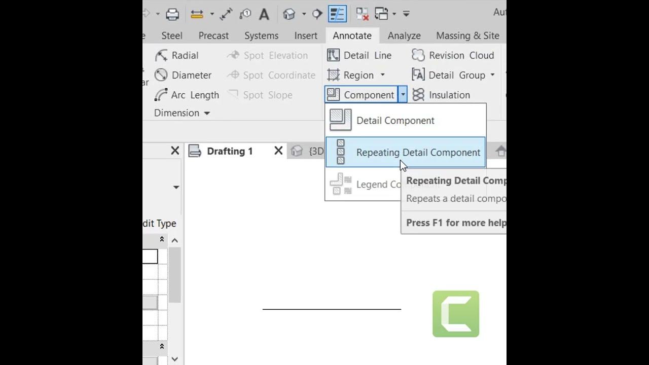 How to use Repeating Detail component in Revit - YouTube