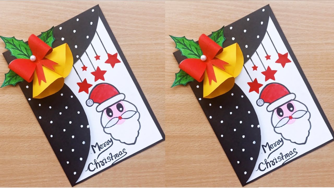 DIY - Merry Christmas Card | Handmade Christmas Card - YouTube