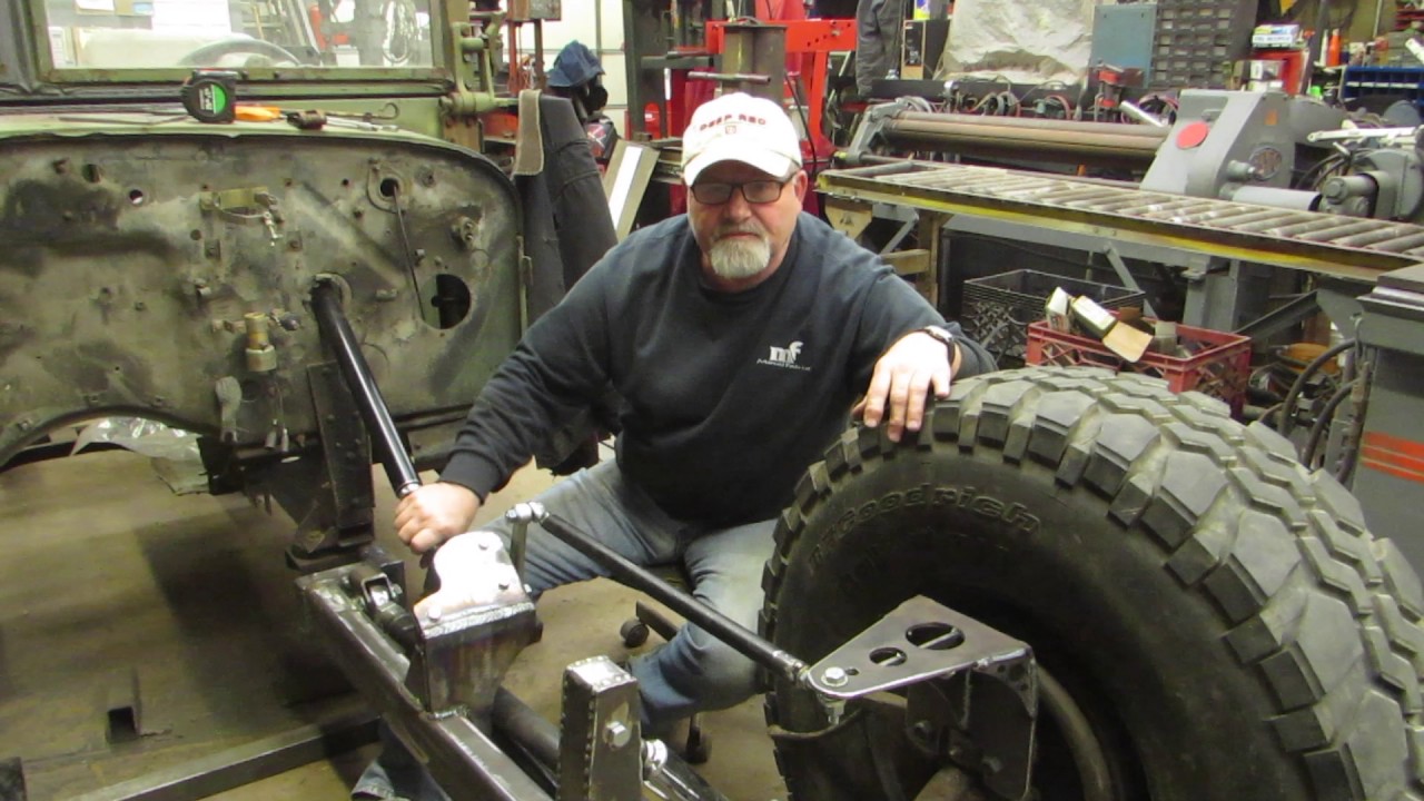 Military Rat Rod Front Suspension Install Part 4 - YouTube