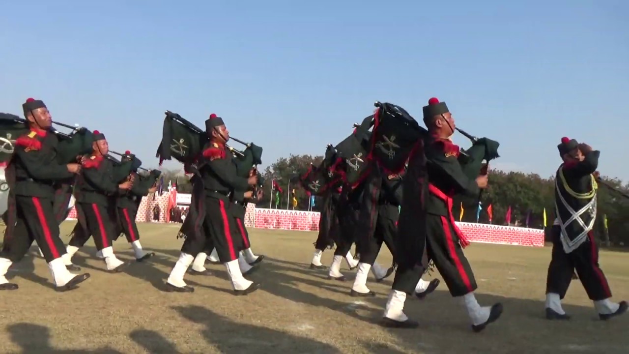 AIPBC 2020 Assam Rifles pipe band all india Police Band Compitition ...
