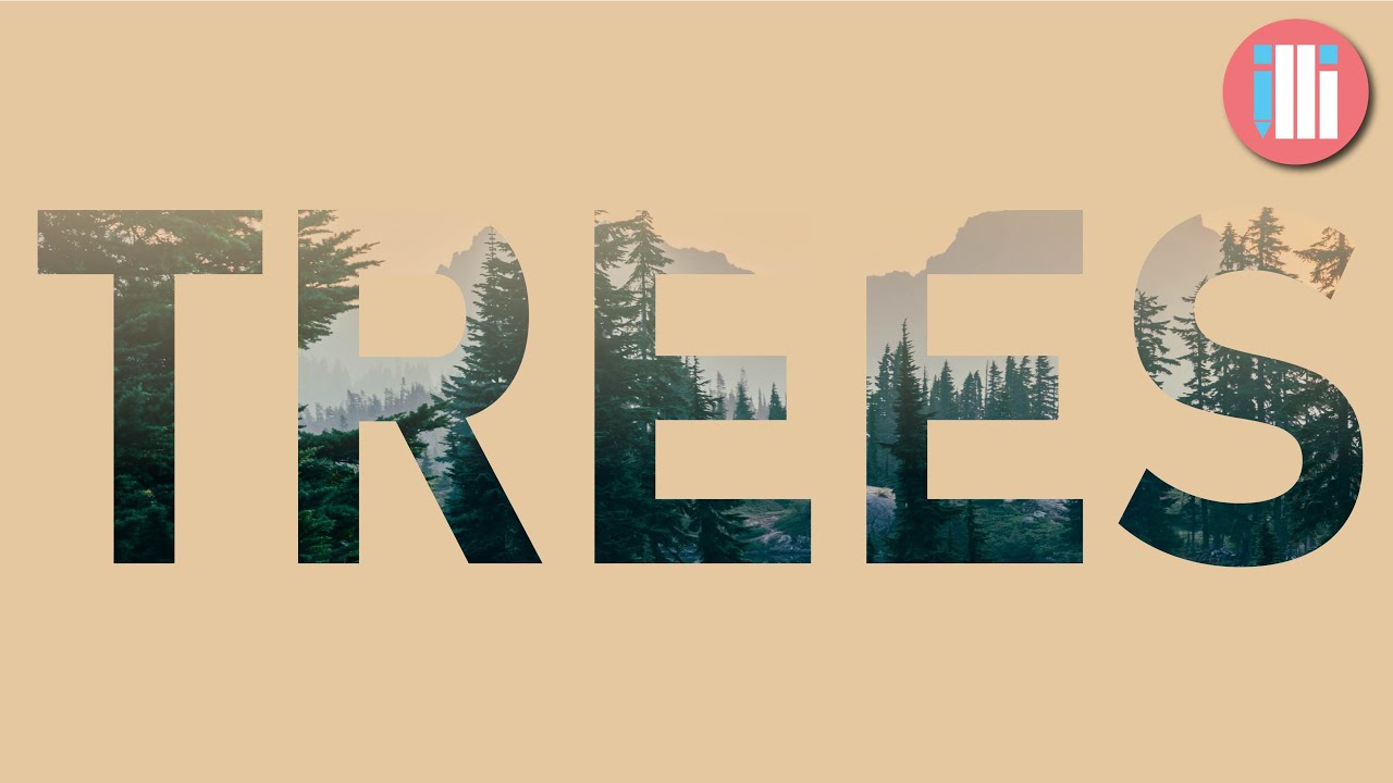 Double Exposure on Text - Adobe Illustrator Tutorial - YouTube