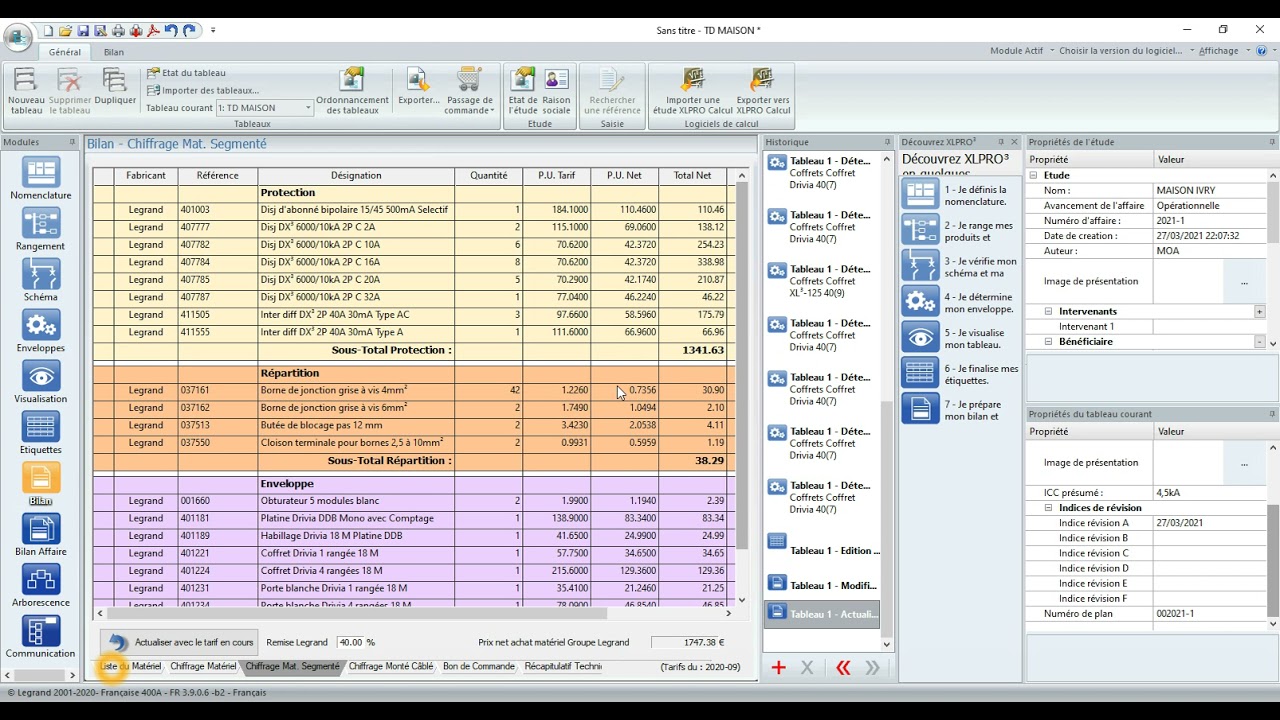 INITIATION XL PRO 3 CREATION DE TABLEAU ELECTRIQUE 4 - YouTube