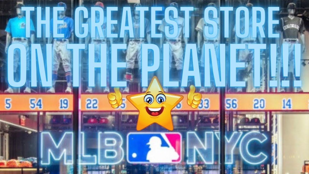 Our UNREAL Tour of the MLB FLAGSHIP STORE!!! - YouTube