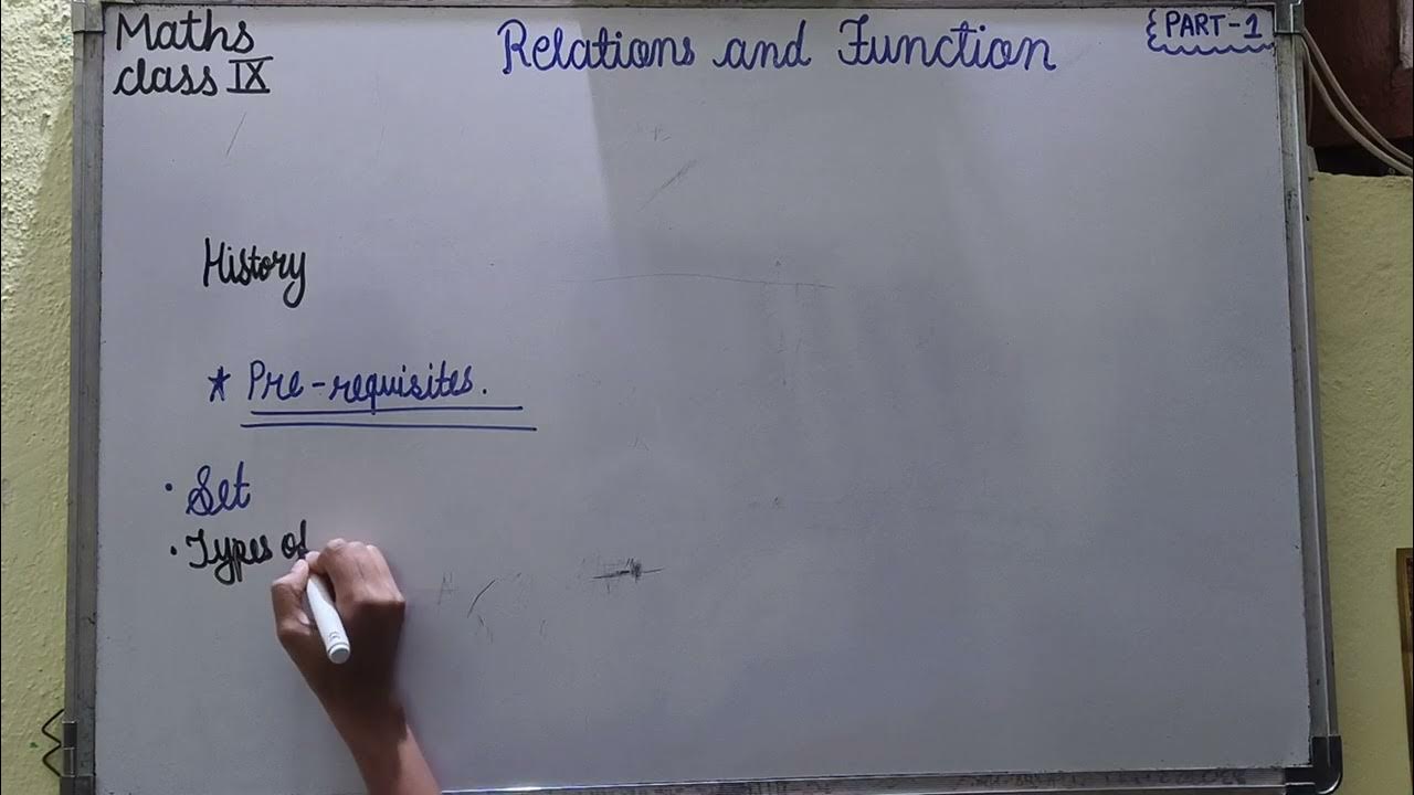 Class 9th | Mathematics | Relations and Function | Part-1 | #pcmb - YouTube