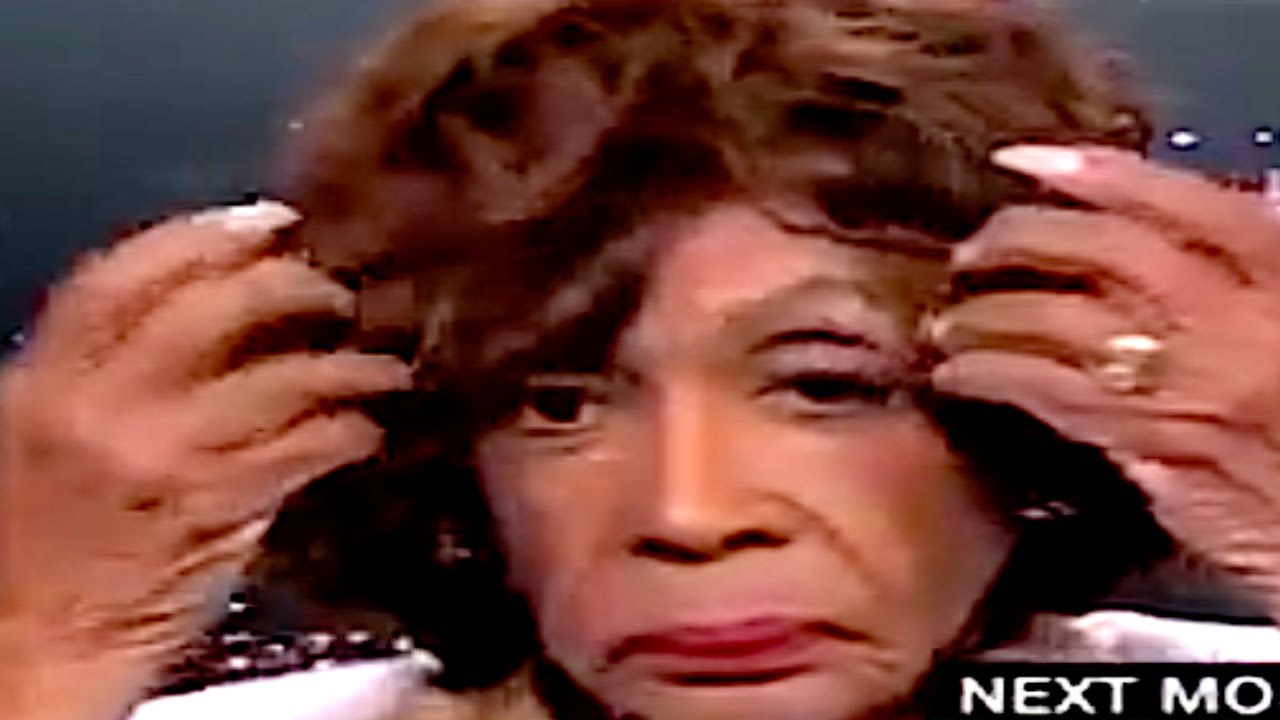 her wig is FALLING APART on live tv - YouTube