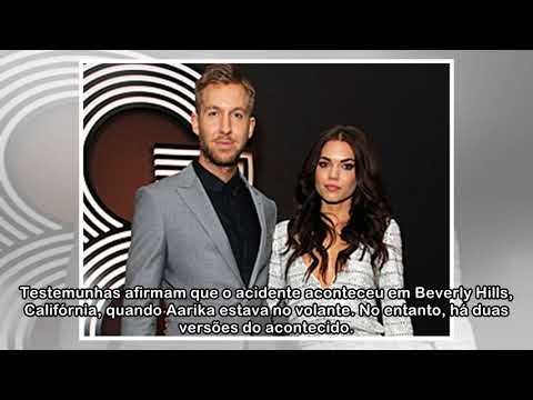 Calvin Harris e namorada se envolvem em acidente de carro
