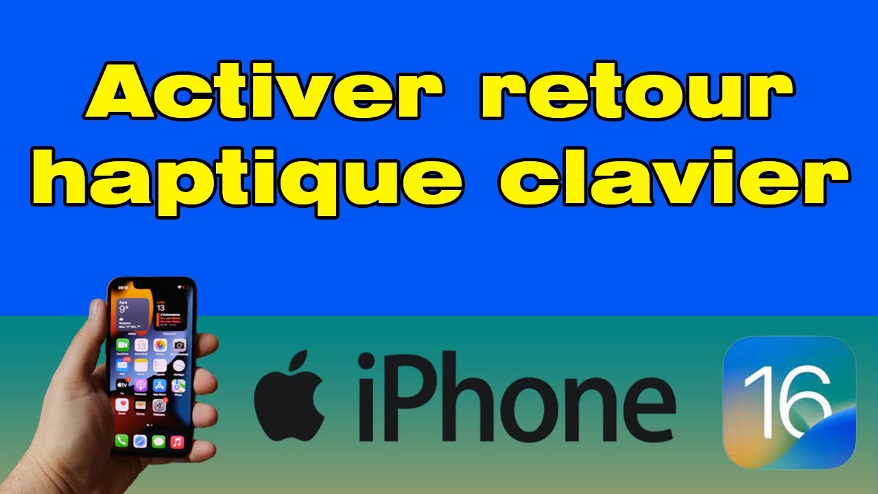 Comment activer le retour haptique du clavier iPhone iOS 16 - YouTube