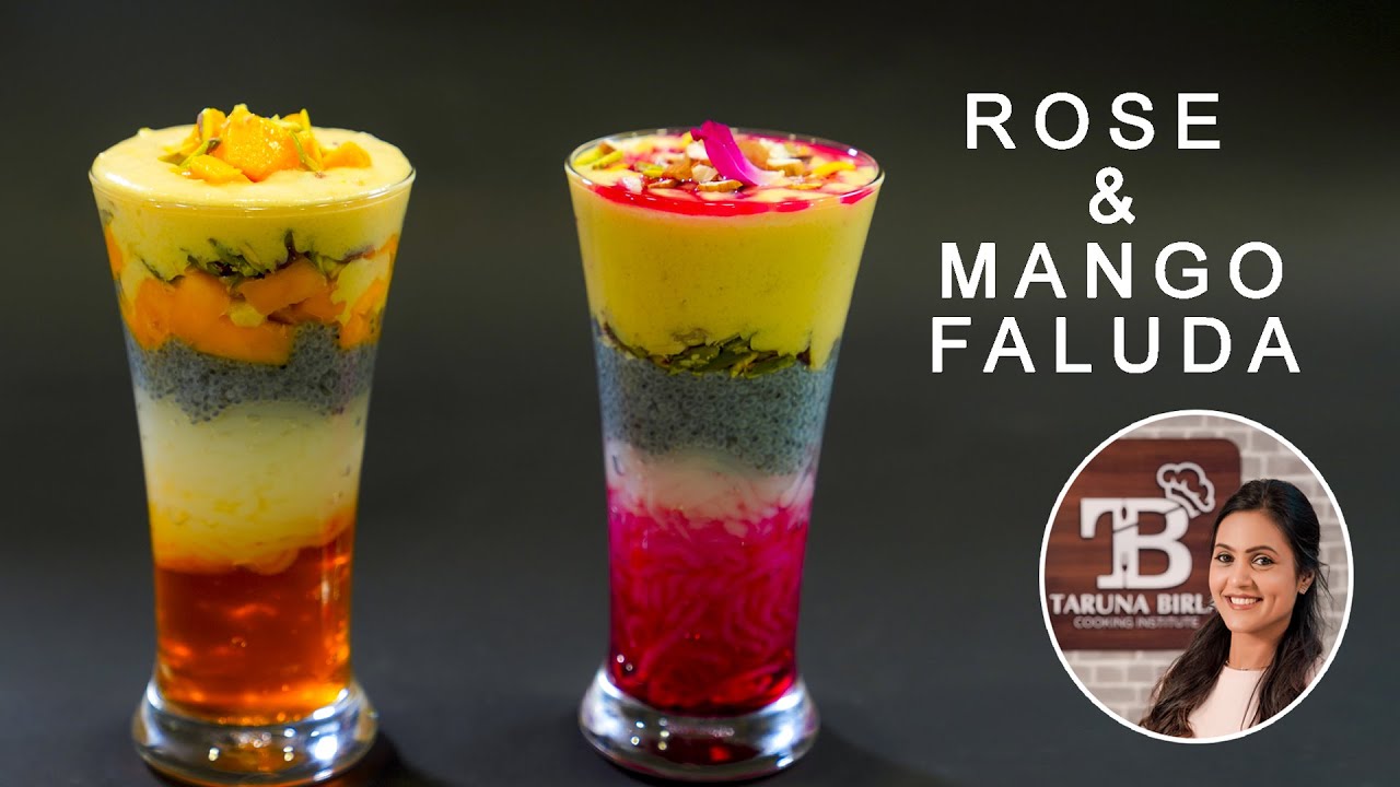 Rose Faluda And Mango Faluda - YouTube