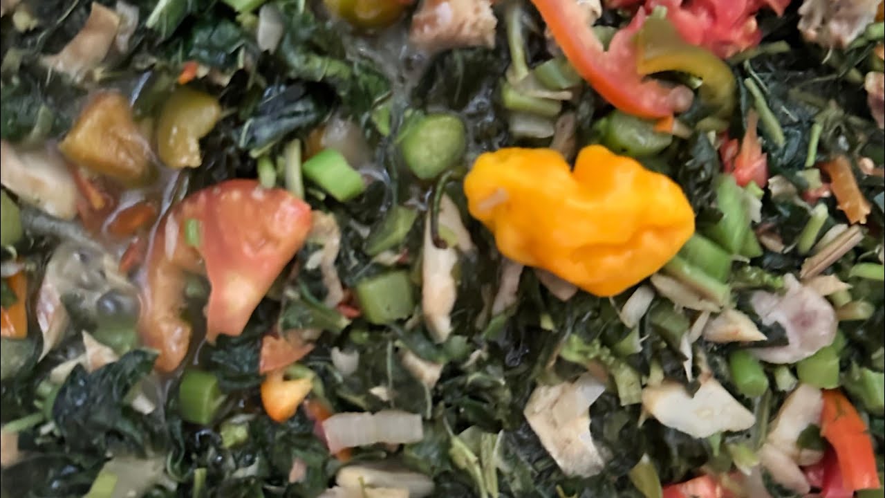 Jamaican style steam callaloo - YouTube