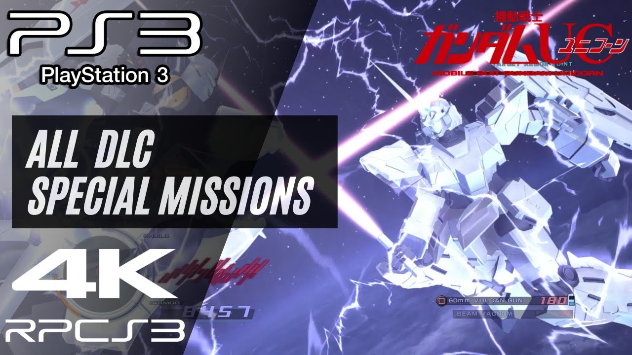 【Mobile Suit Gundam Unicorn DLC】All SPECIAL MISSIONS PS3 Emulator ...