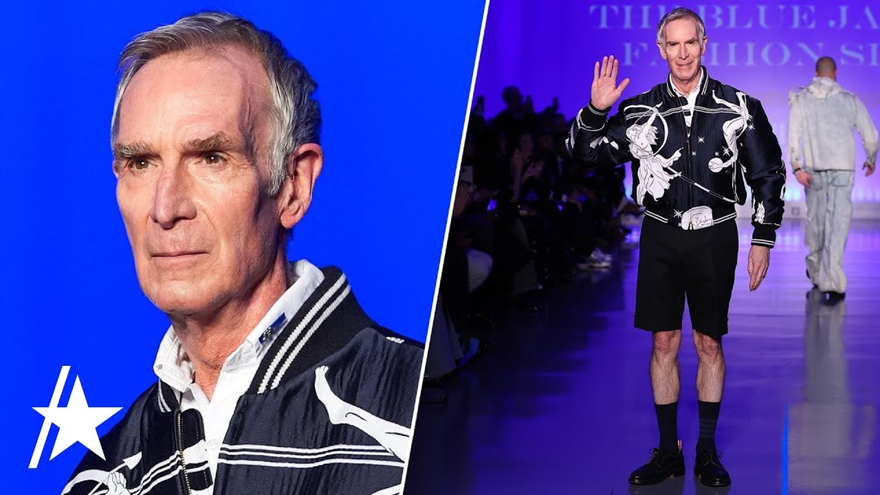 Watch Bill Nye DANCE & STRUT Down NYFW Runway - YouTube