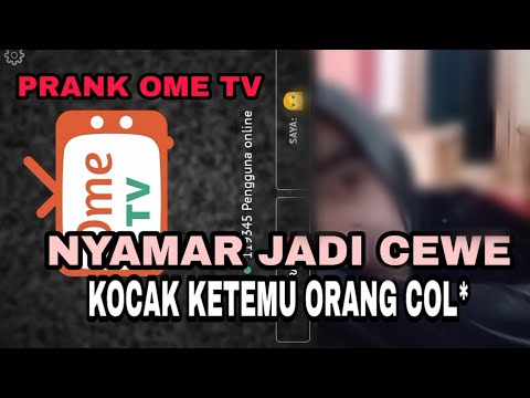 NYAMAR JADI CEWE DI OME TV | PRANK OME TV