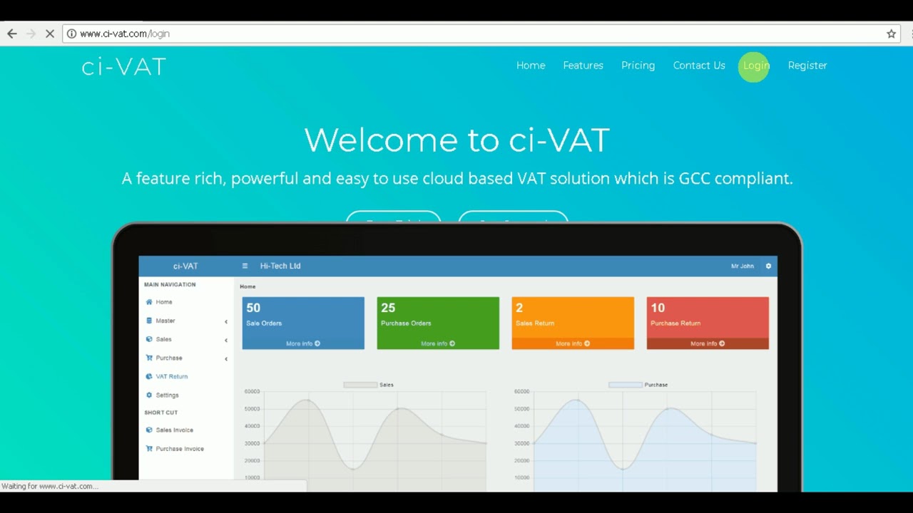 CI-VAT:: How to do Login & Logout? - YouTube