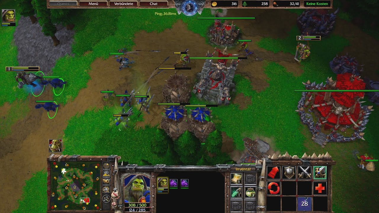 Orc Tower Rush vs Orc - Warcraft 3 Reforged 1vs1⭐Deutsch/German⭐Full ...