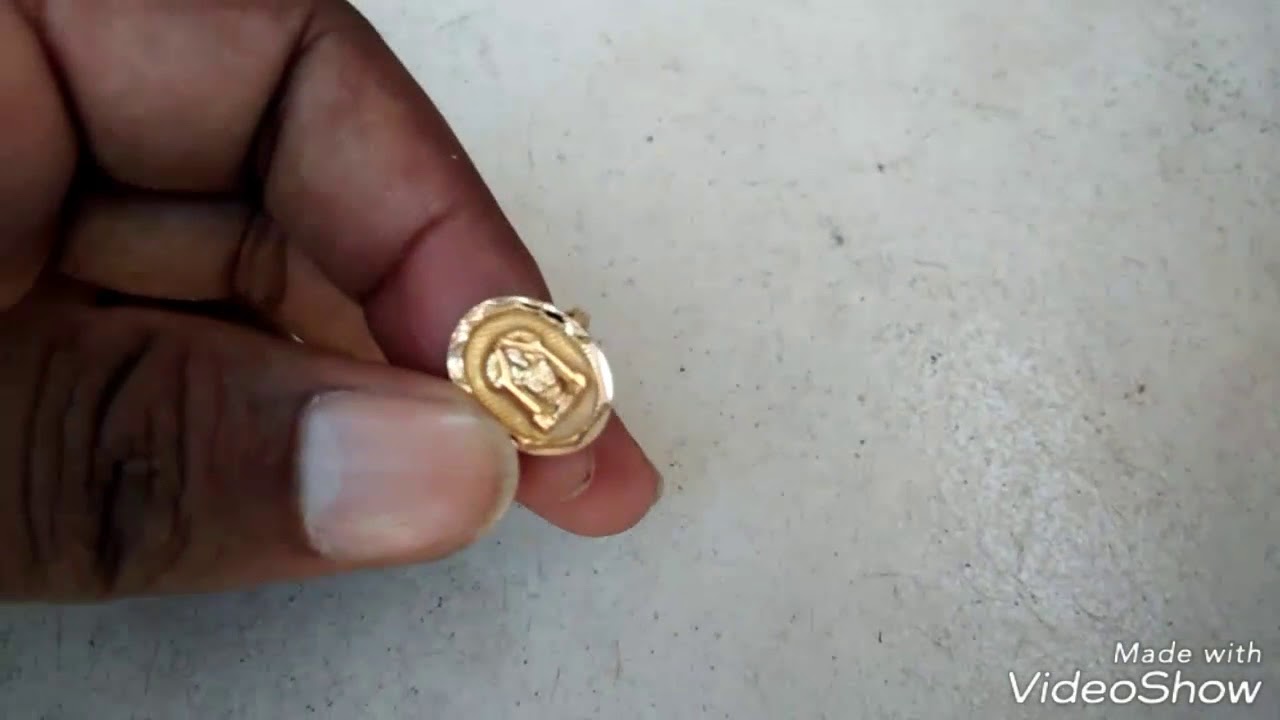 2 Grams gold ring New design - YouTube