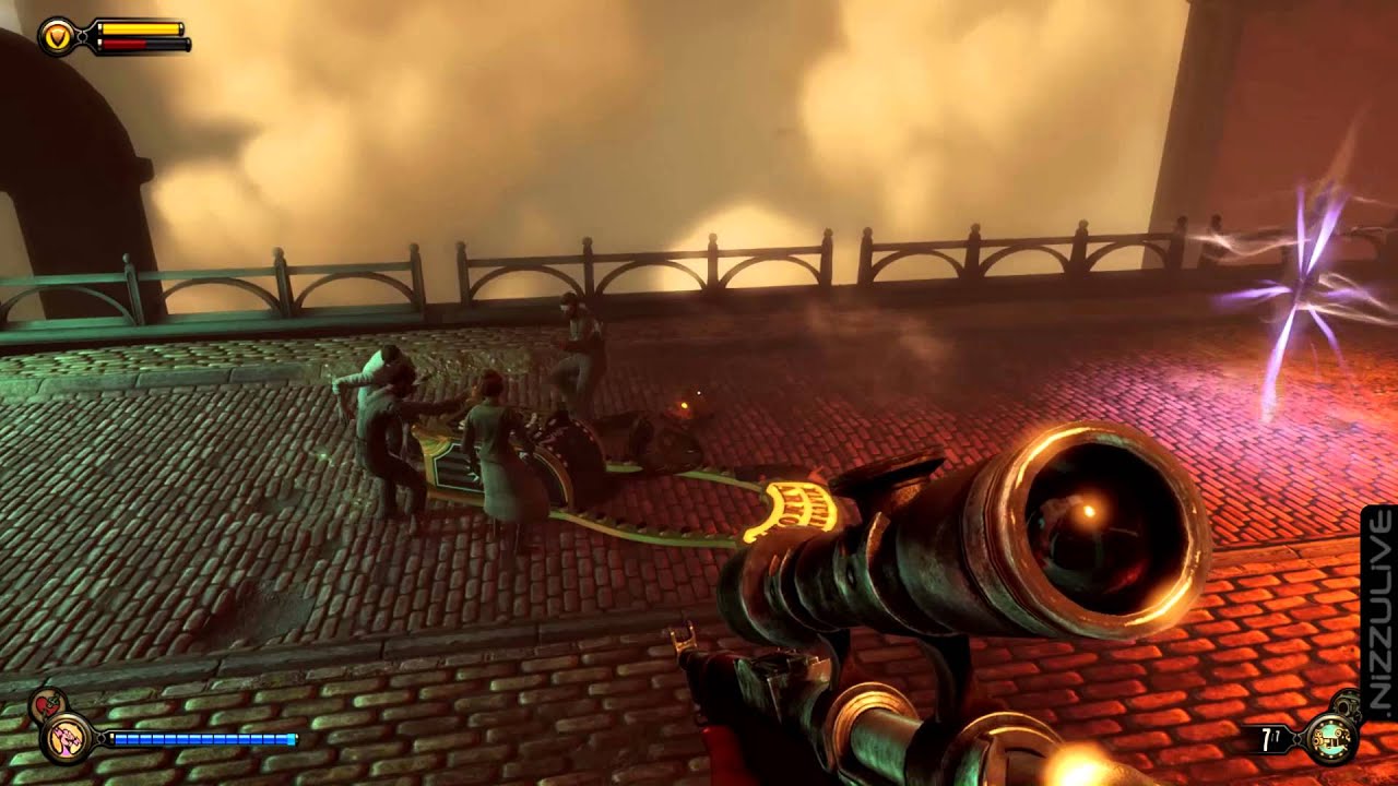 BioShock Infinite Elizabeth Warms Hands on Fire and Citizens beat up ...