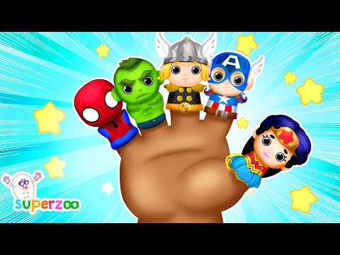 🦸🏻💪🏻 Sing along with the Superzoo team to the Superheroes Finger Family song.