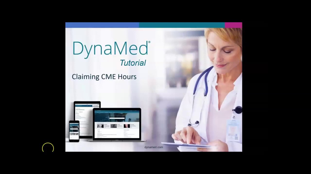 DynaMed Tutorial Claiming CME Hours NHS Wales - YouTube